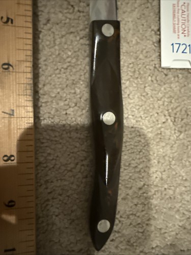 CUTCO 1721 Trimmer Knife Serrated Dark Brown / Black Handle | eBay