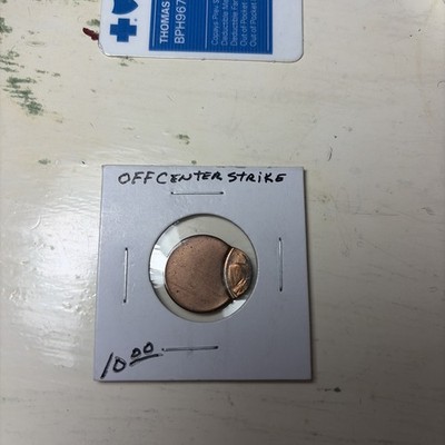 (( ERROR )) Off Center Broadstrike Lincoln Memorial Penny * COINS * 26 ...