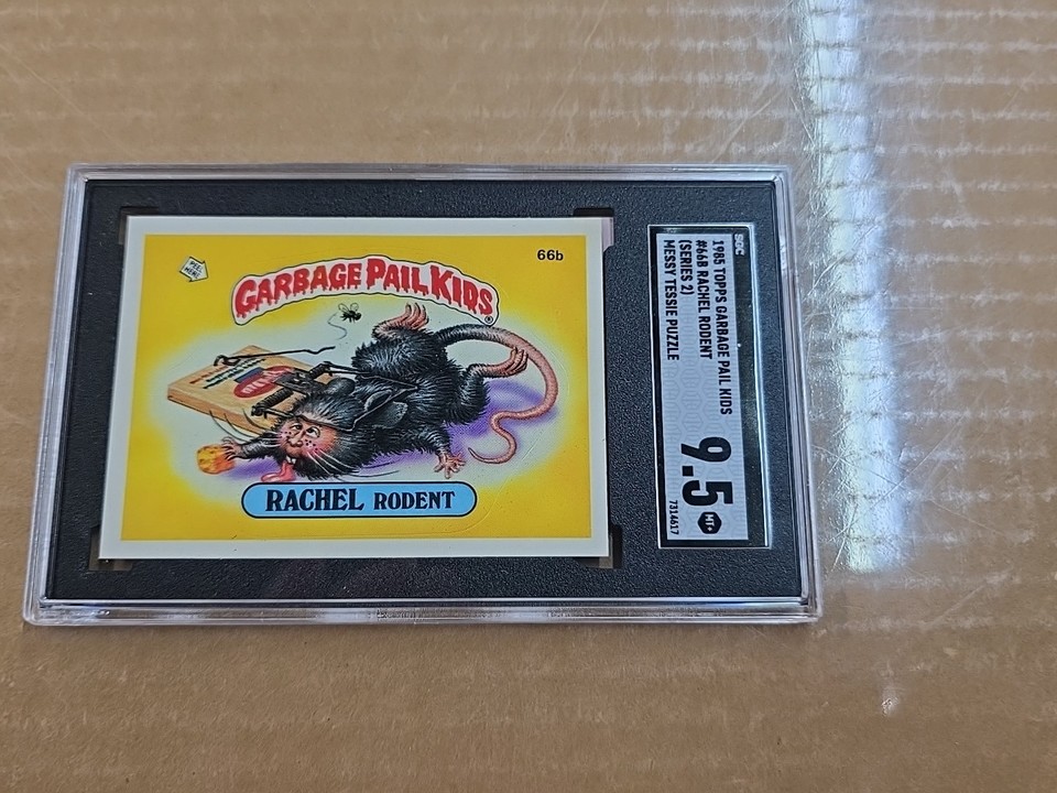 1985 GARBAGE PAIL KIDS #66B RACHEL RODENT SERIES 2 STICKER CARD | SGC 9 ...