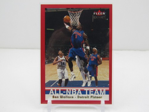BEN WALLACE 2002-03 FLEER PREMIUM ALL-NBA TEAM RED PARALLEL! #062/100 ...