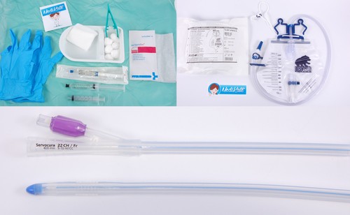 Urinkatheter Blasenkatheter 12-22CH Großes Set Octenisept Gleitmit ...