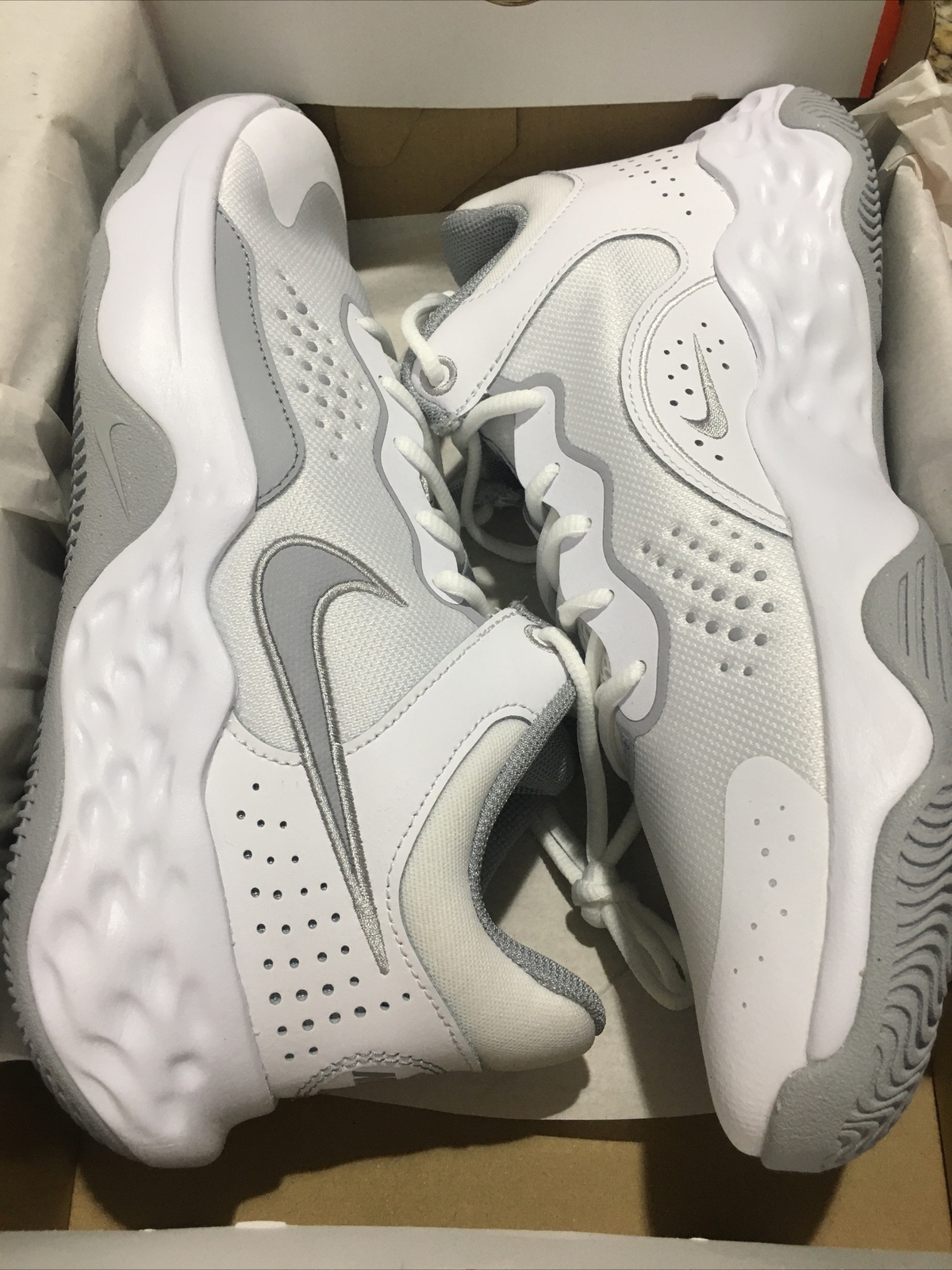 Size 10.5 - Nike Fly By Mid 3 White Wolf Gray Rare 2022 NEW Mens Mint 🔥 ...