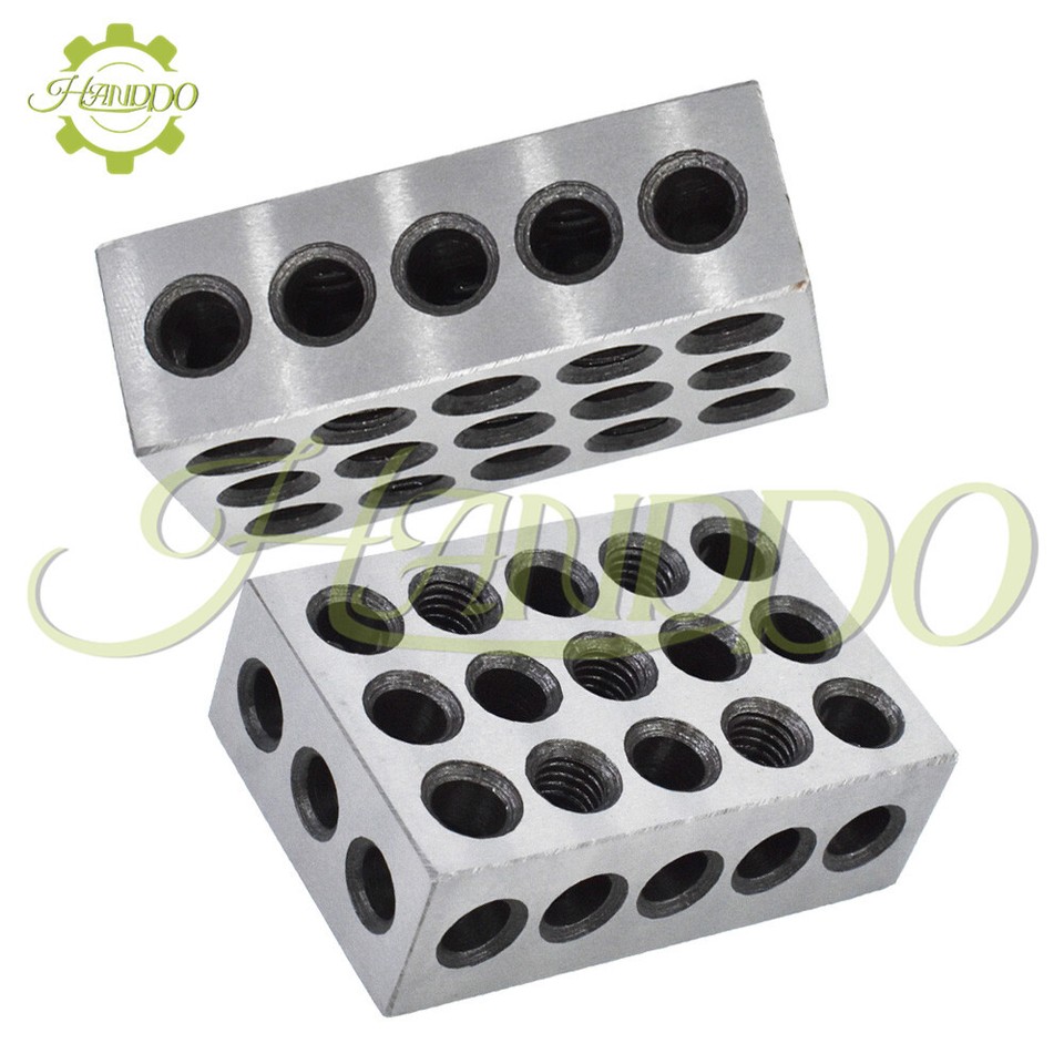 10 MATCHED PAIRS ULTRA PRECISION 1-2-3 BLOCKS 23 HOLES MACHINIST 123 ...