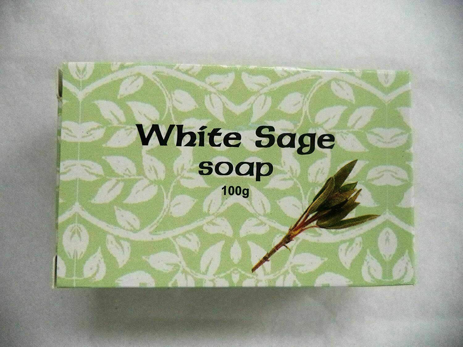 5 x Bars White Sage Kamini Soap Vegan Vegetable Based Soap Cakes ...