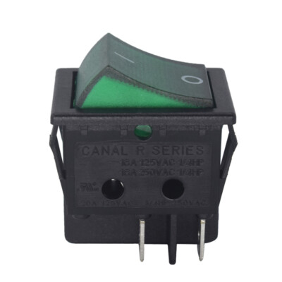 1PC Canal R210-C5L-BG Rocker Toggle Switch Double Pole 4Pin 2Position ...