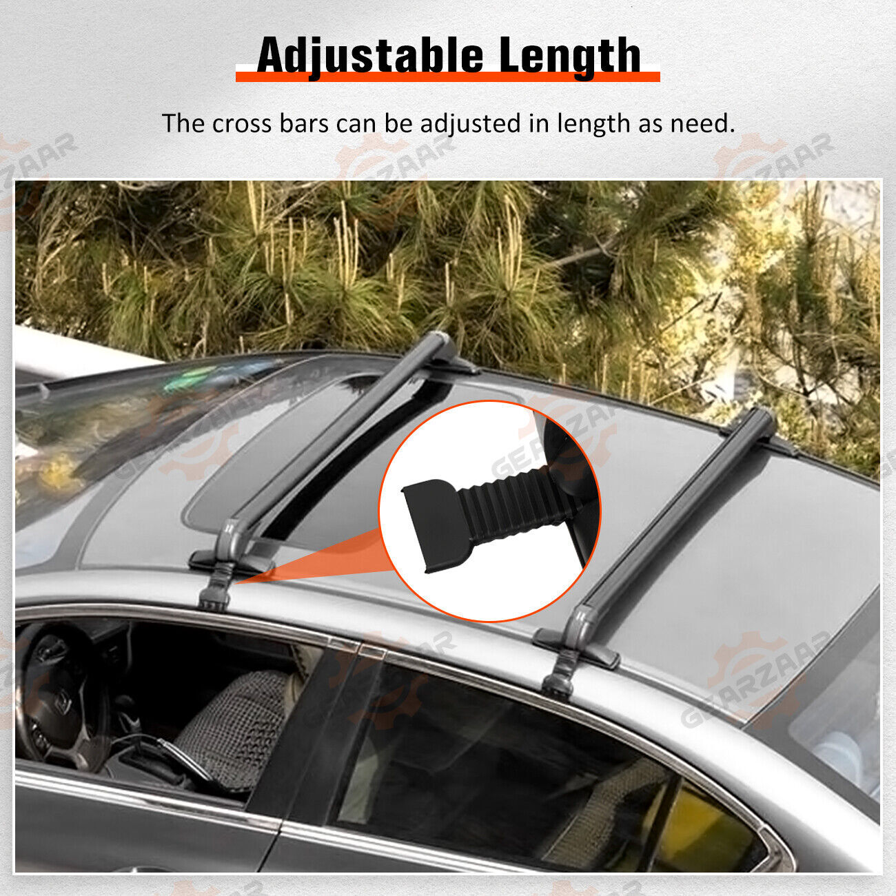 Universal Car Top Roof Rack Cross Bar 108CM Luggage Carrier Aluminum ...