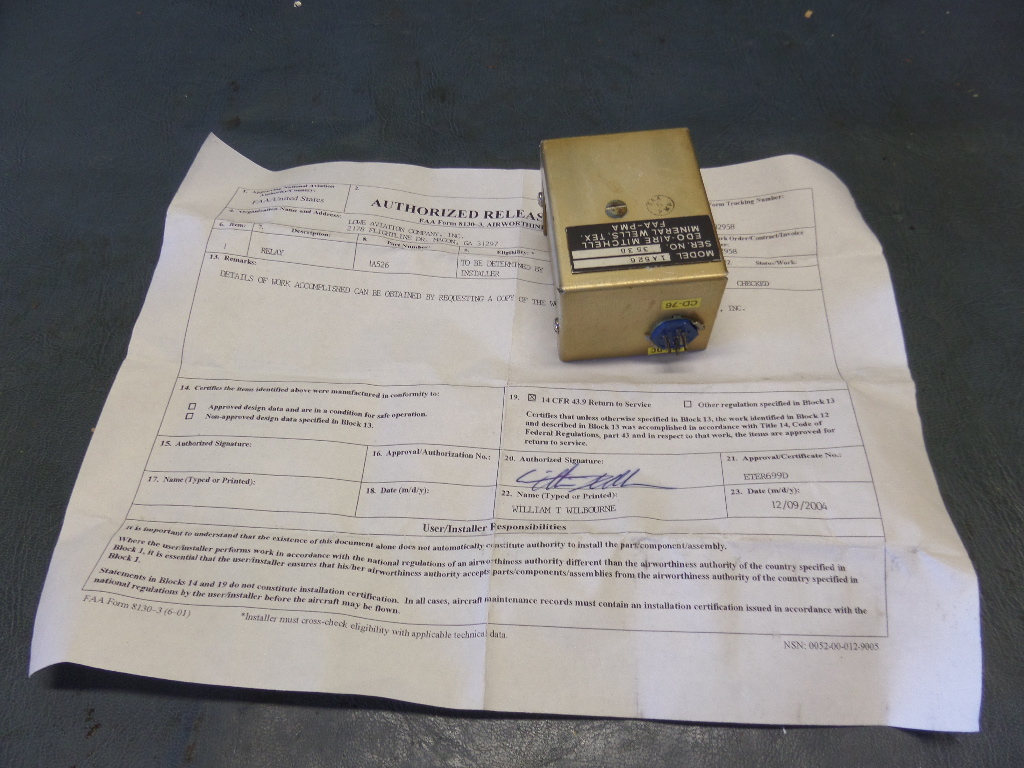 AIRCRAFT AVIATION EDO-AIRE MITCHELL AUTO PILOT RELAY 1A526 | eBay