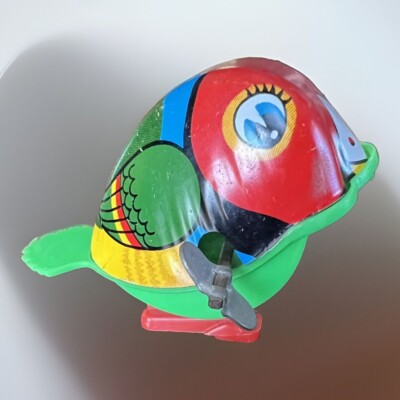 Vintage Yone Walking Love Bird Parrot Tin Wind Up Toy, #2172 | eBay