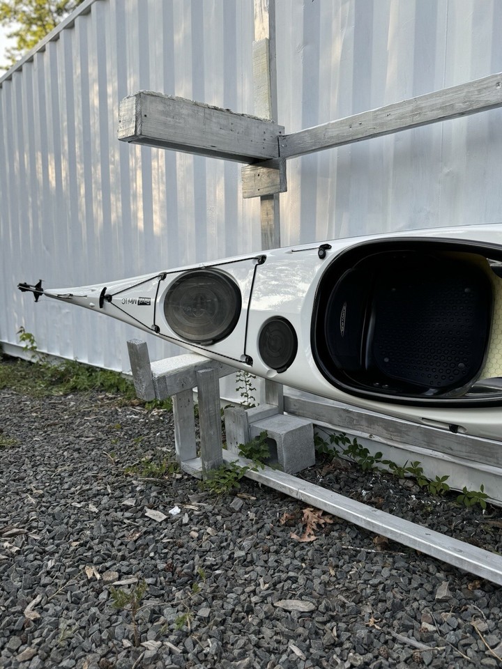 16’1" Zegul REVAL MINI LC A-Core 100% FIBERGLASS SEA KAYAK - WHITE ...