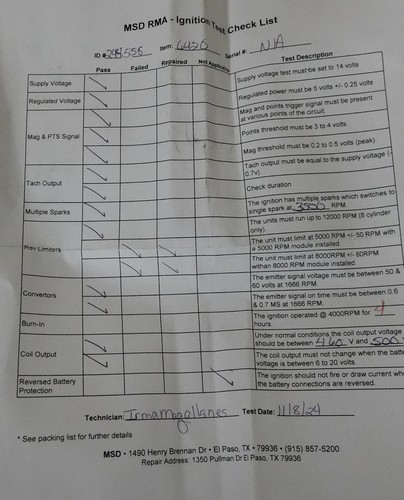 MSD Ignition 6AL 6420 Ignition Box With Wires In Great for sale online ...