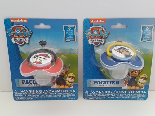 Nickelodeon Paw Patrol Set of 2 Pacifier With Cover Brand New Seal ...