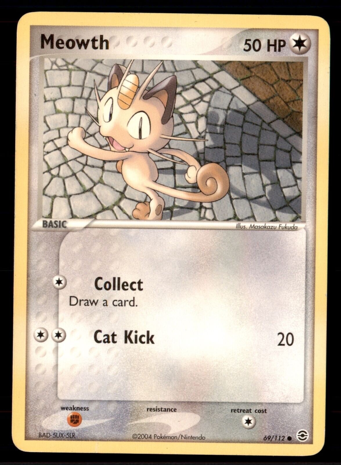 Pokemon Card Meowth (EX FireRed LeafGreen) 69/112 PL/EXC Non-Holo ...