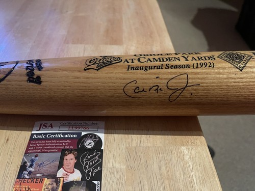 Beautiful Cal Ripken Jr Signed Orioles Inaugural Season (1992) Bat JSA ...