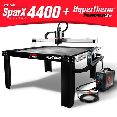 STV CNC SparX-4400 4x4 Plasma Cutting Table + Hypertherm Powermax45 XP ...