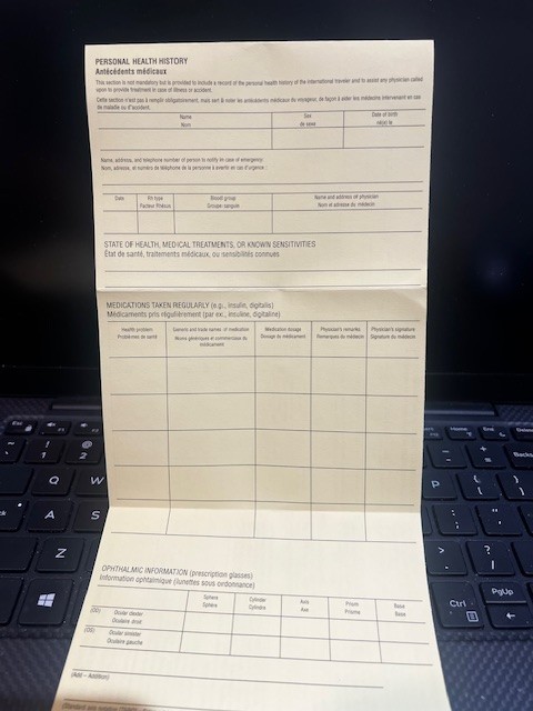 TWO (2) International Certificate Of Vaccination - Yellow Card ...
