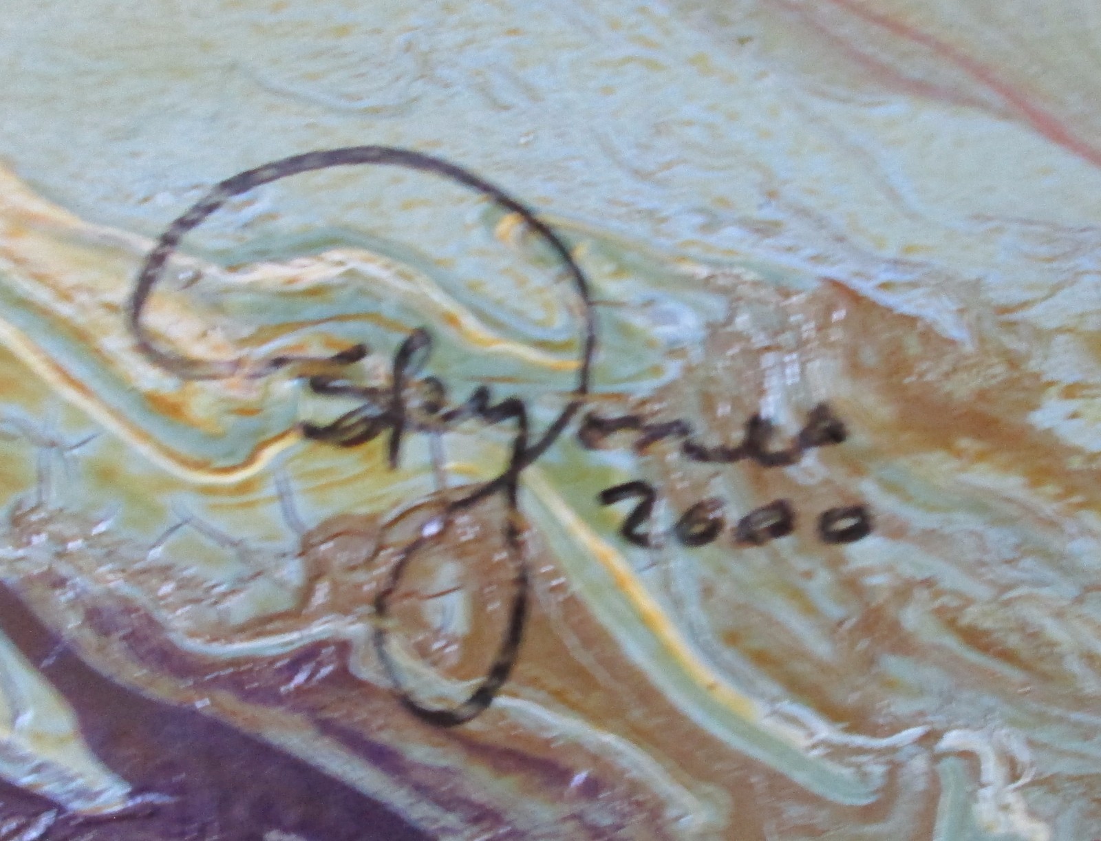 Framed Original Sky Jones / Michael Whipple Acrylic Abstract Artwork ...