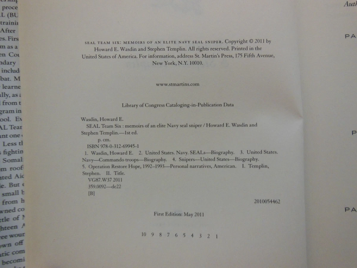 Howard E Wasdin Books