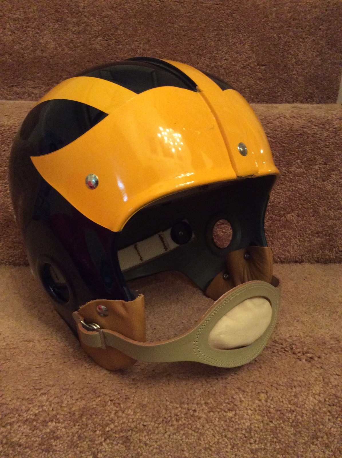 Michigan Wolverines 1947 National Champions Throwback RT Style Football ...