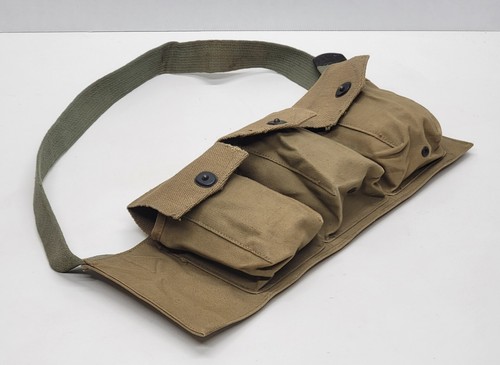 Vintage 1918 ~ US WWI ~ BAR ~ 3 Pouch Right Side Magazine Bandoleer ...