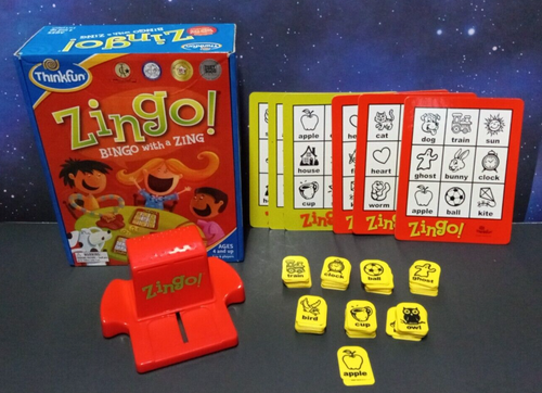 Zingo! Bingo with a Zing Kids Family Board Game by Thinkfun Complete ...