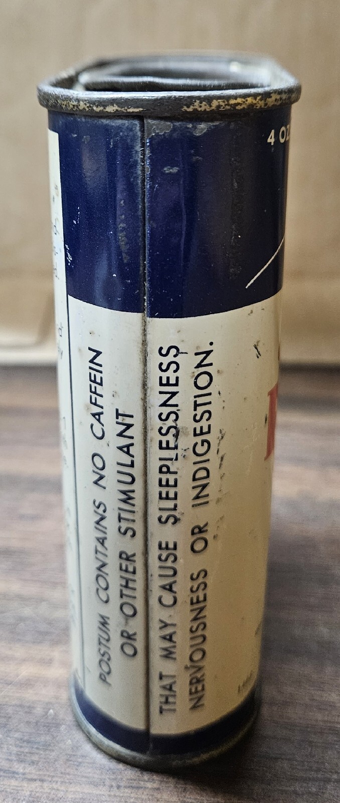 Vintage Instant POSTUM Cereal Beverage Tin-not Coffee Drink Mix | eBay