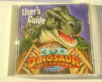 Dinosaur Adventure 3-D Anniversary Edition TESTED (PC, 1996) CD-ROM ...