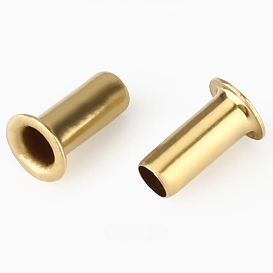 Brass Eyelet Hollow Tubular Rivets Through Nuts Hole Grommets M0.9 M1.3 ...