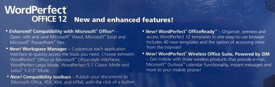 Corel WordPerfect Office 12 [Brand New - Sealed] 735163100716 - New ...