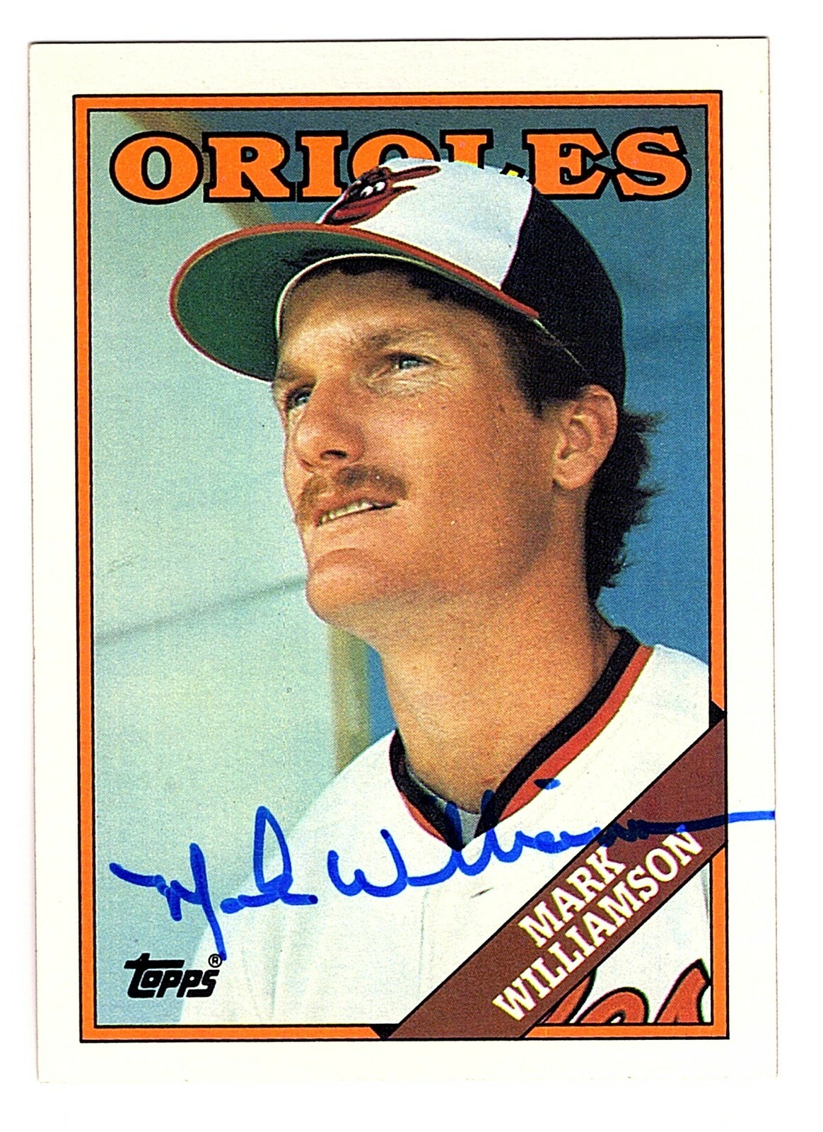 Mark Williamson Autograph On A 1988 Topps - Baltimore Orioles | eBay
