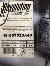 Mercury Revolution 4 propeller 48-8M0151316 17 pitch for sale online | eBay