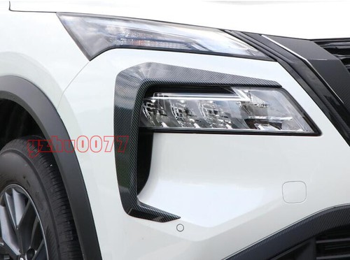 For Nissan 2021-22 Rogue ABS Carbon Fiber Front Headlight Air Inlet ...