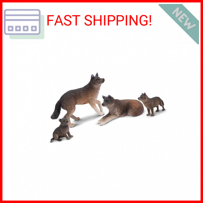 Toymany 8PCS Wolf Figures Forest Animals Toy Figurines - Plastic Jungle ...