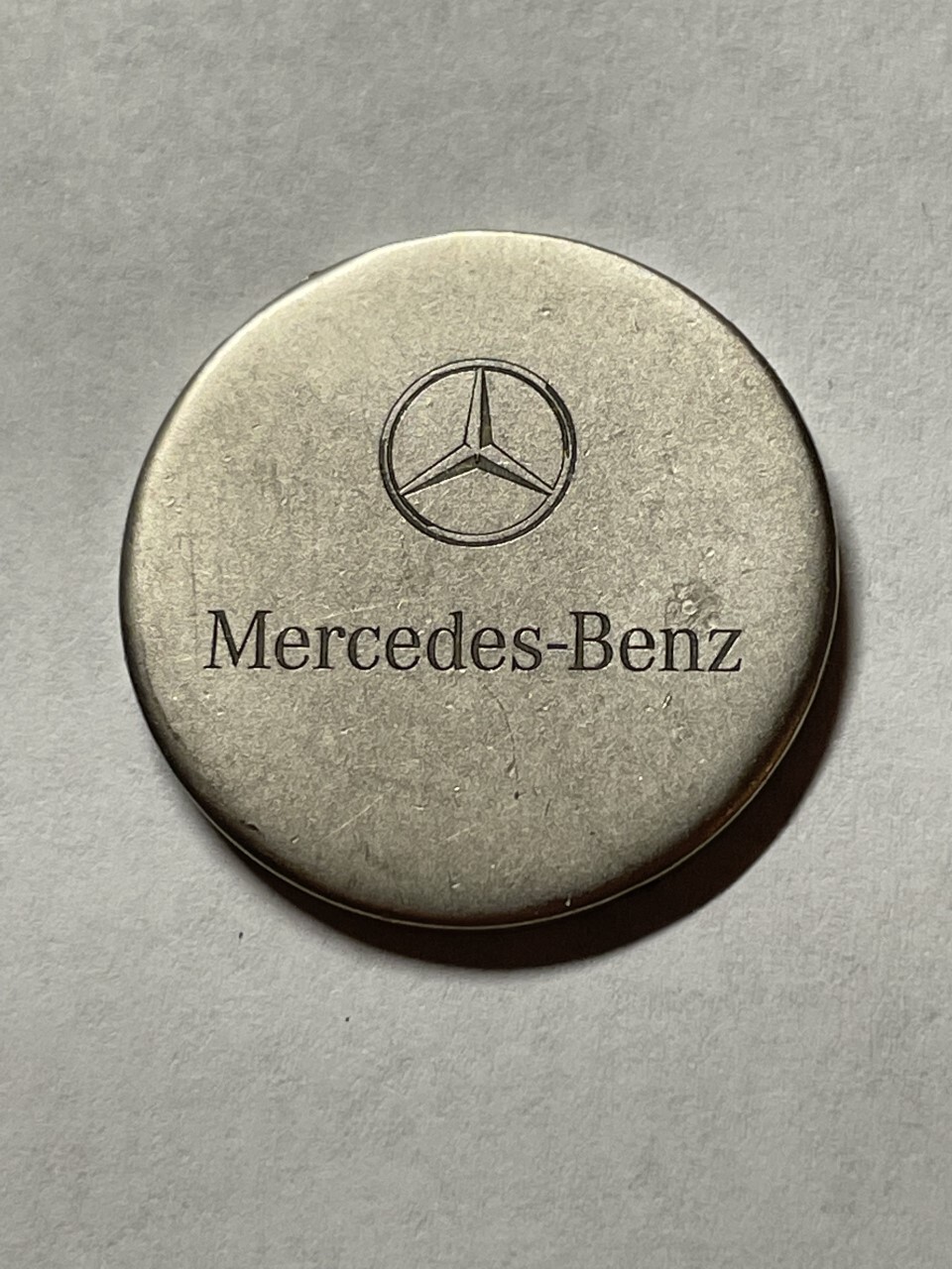 Vintage Rare Mercedes-Benz 1" Flat Coin Style Golf Marker - A Beauty ...