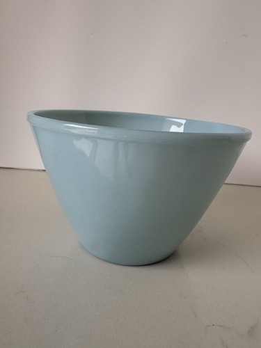 Fire King Delphite Turquoise Blue Splash Proof Mixing Bowl Vintage 4 ...