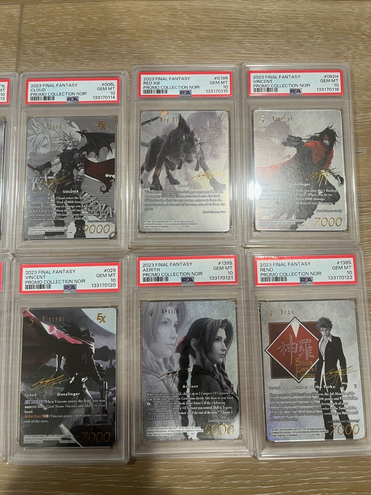Final Fantasy TCG Noir Collection Sequential PSA 10 Complete Set | eBay