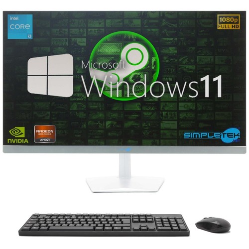 AIO All In One I3 27" Win11 16GB 480GB GPU GT730 4GB PC Computer Editing Gaming | eBay Australia