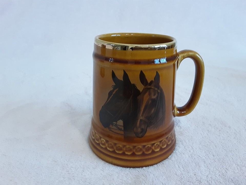 Lord Nelson Pottery Tankards x 4 - horse related designs lot 1 | eBay