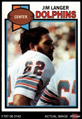 1979 Topps #425 Jim Langer Dolphins HOF 7 - NM | eBay