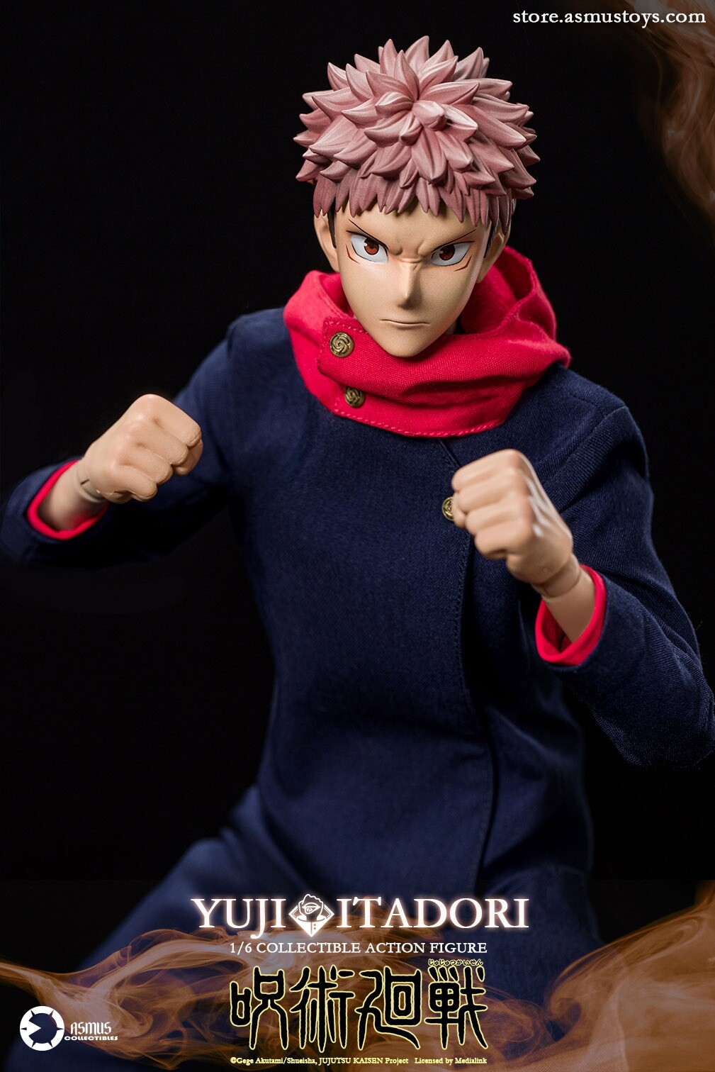 Asmus Toys Jujutsu Kaisen YUJI ITADORI 1/6 Action Figure 12in Doll ...