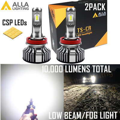 Alla Lighting Brightest H8 led Headlight Beam light bulb xtreme Driving ...