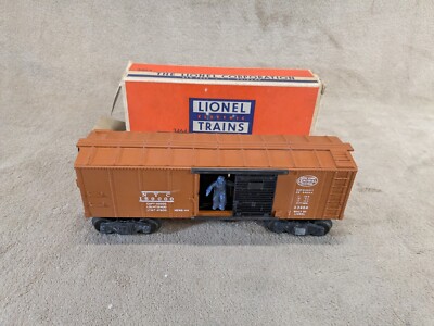 Lionel Postwar Operating NYC Orange Box Car X3464 with Original Box | eBay