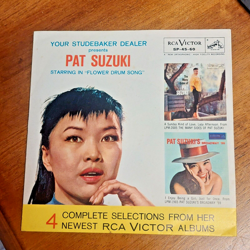 RARE 1959 Pat Suzuki 4 Song 45 Record Advertising Promo Studebaker ...