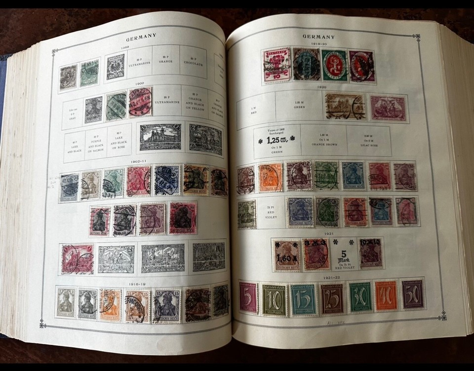 International Scott Stamp Album Part I-V; Including Rare 1850s-1940s ...