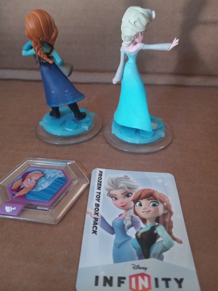 Disney Infinity Frozen Elsa, Anna, card + Power Disc Character Lot | eBay