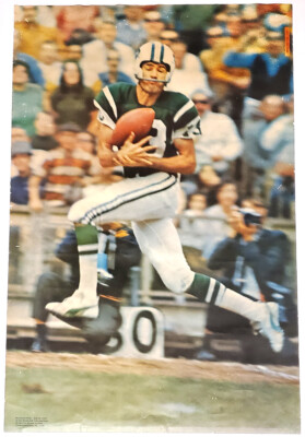 DON MAYNARD New York Jets Vintage 1969 NFL 24x36 Renselaar SI POSTER | eBay
