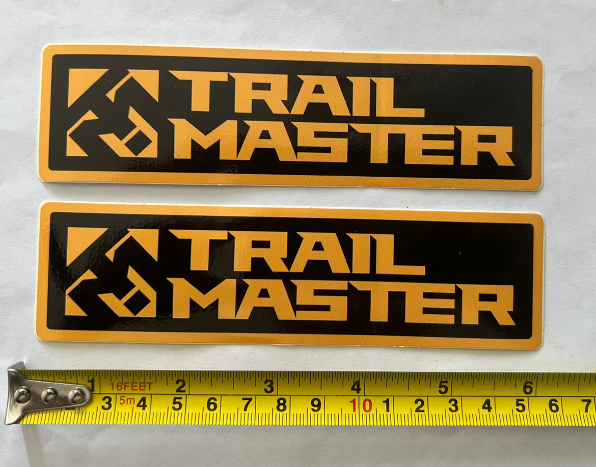 2 TRAIL MASTER Suspension Kits Stickers Decals overland offroad racing ...