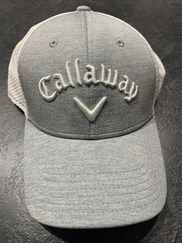 Callaway Snapback Hat Gray White Odyssey Spellout Logo Golf S/M | eBay