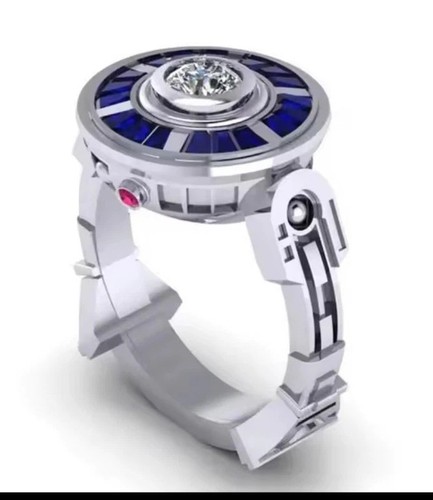 R2-D2 Star Wars Droid Ring Band Movies Jewelry Jedi Robot UFO | eBay