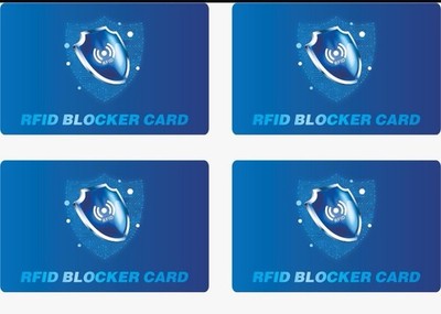 4 * RFID Signal Blocking Cards. Credit & Debit Card Blocker Protector ...
