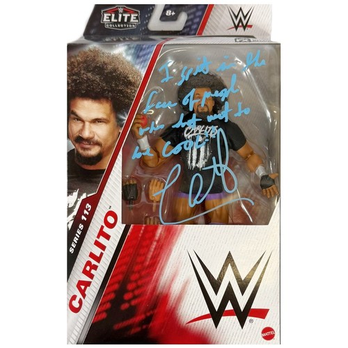Carlito signed inscribed figure JSA WWE Elite Collections Series CHASE ...